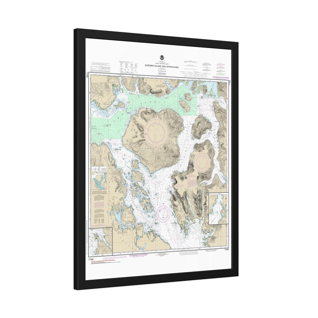 Zarembo Island Etolin Island Burnett Inlet Steamer Bay Alaska Nautical ...