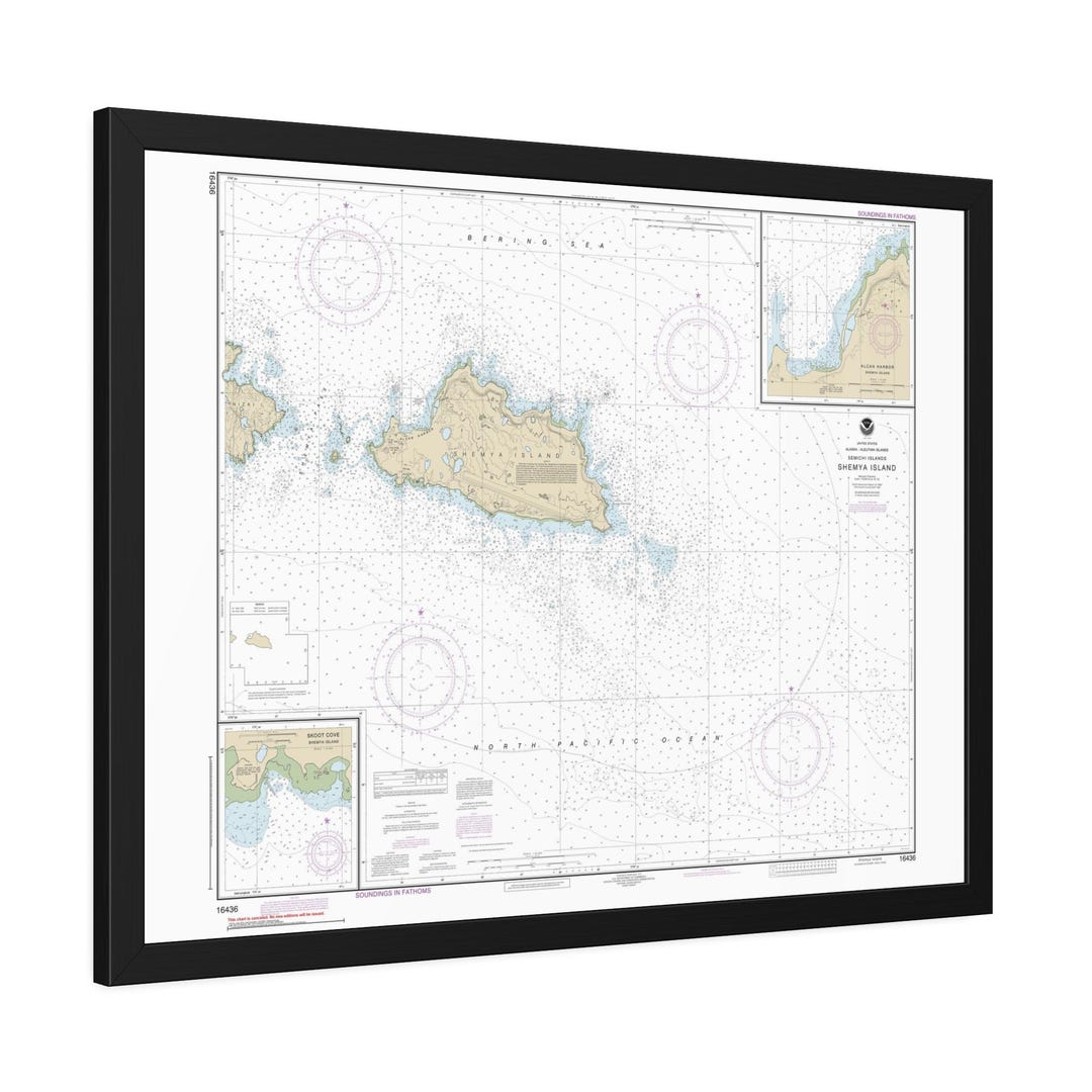 Shemya Island Alcan Harbor Skoot Cove Alaska Nautical Chart Sailing Map ...