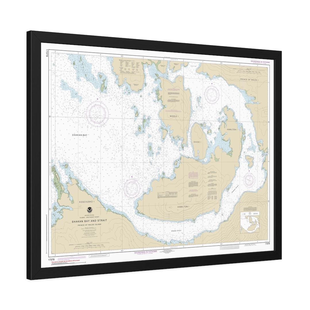 Shakan Bay Prince of Wales Island Alaska Nautical Chart Sailing Map ...