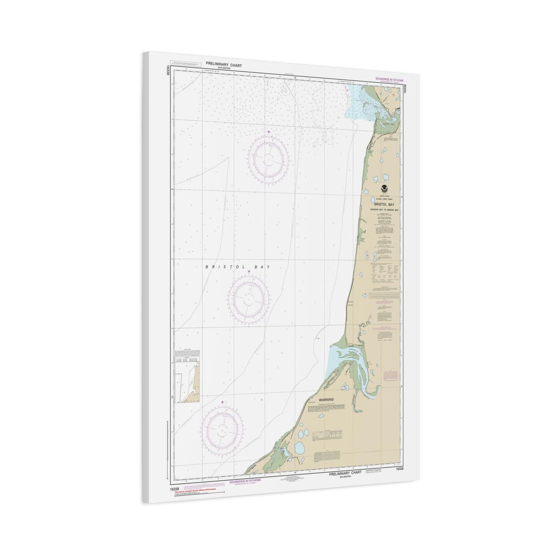 Ugashik Bay Egegik Bay Bristol Bay Alaska Nautical Chart Sailing Map 3 ...