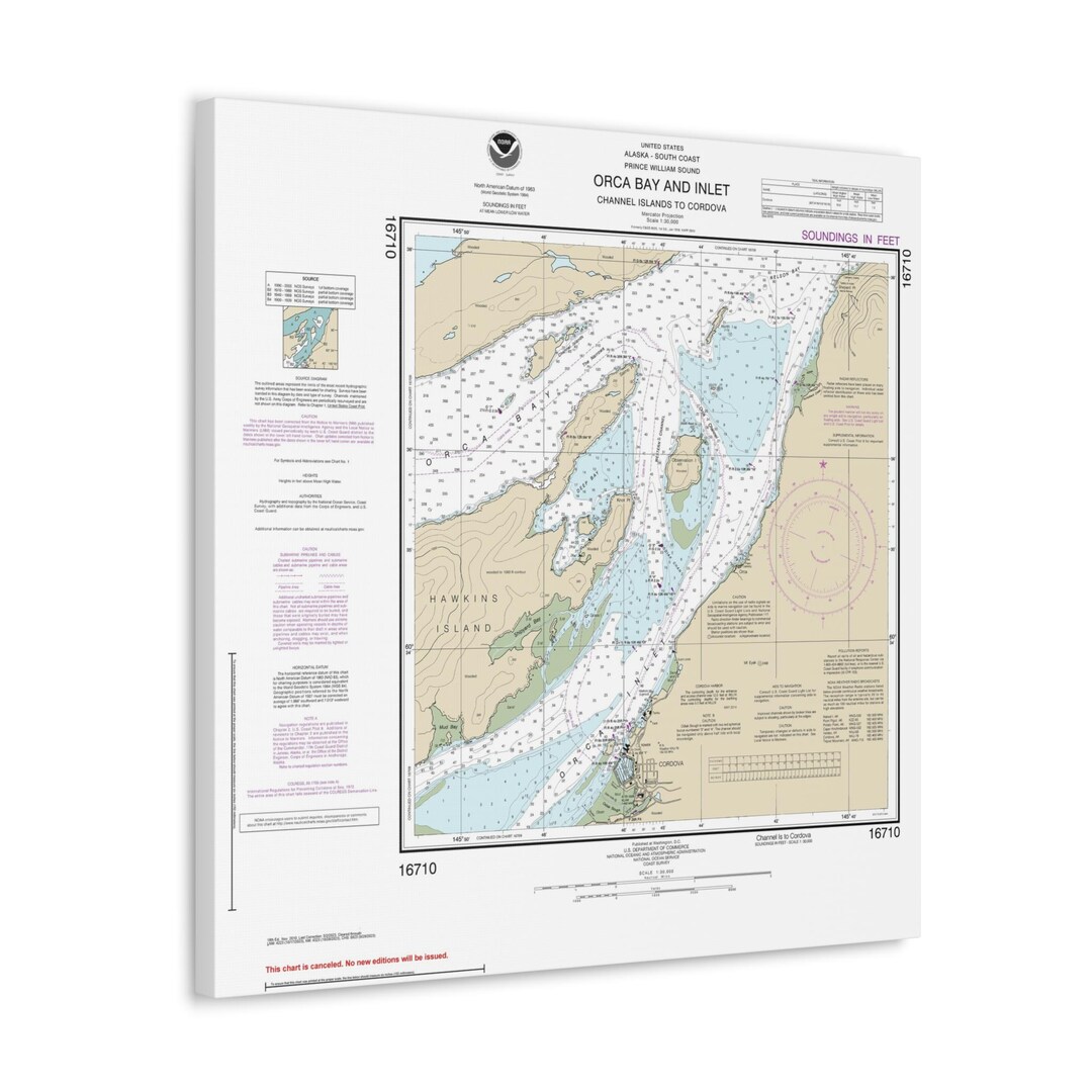 Orca Bay Lnlet Cordova Prince William Sound South Coast Alaska Nautical ...