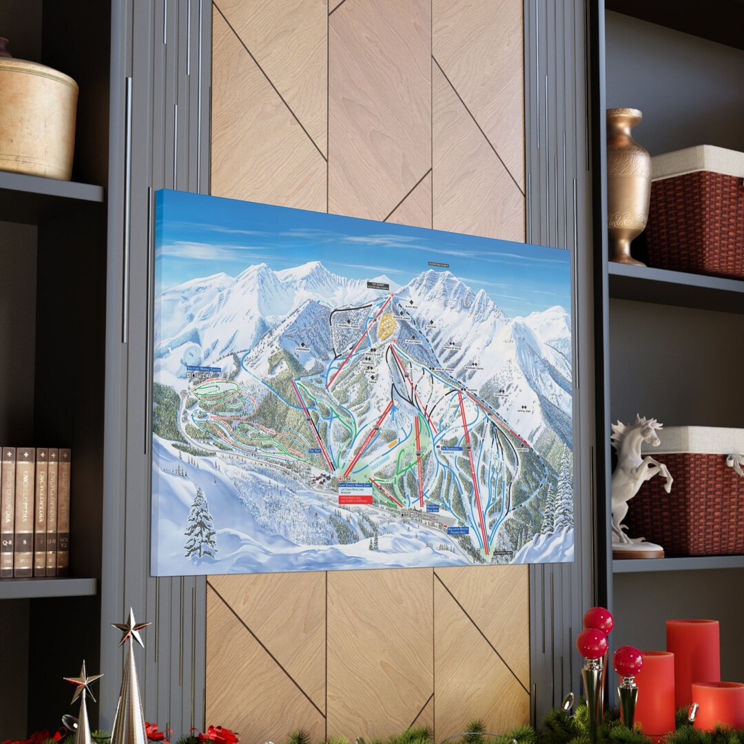 Solitude Mountain Ski Trail Map 3-D Canvas Poster Utah - Etsy