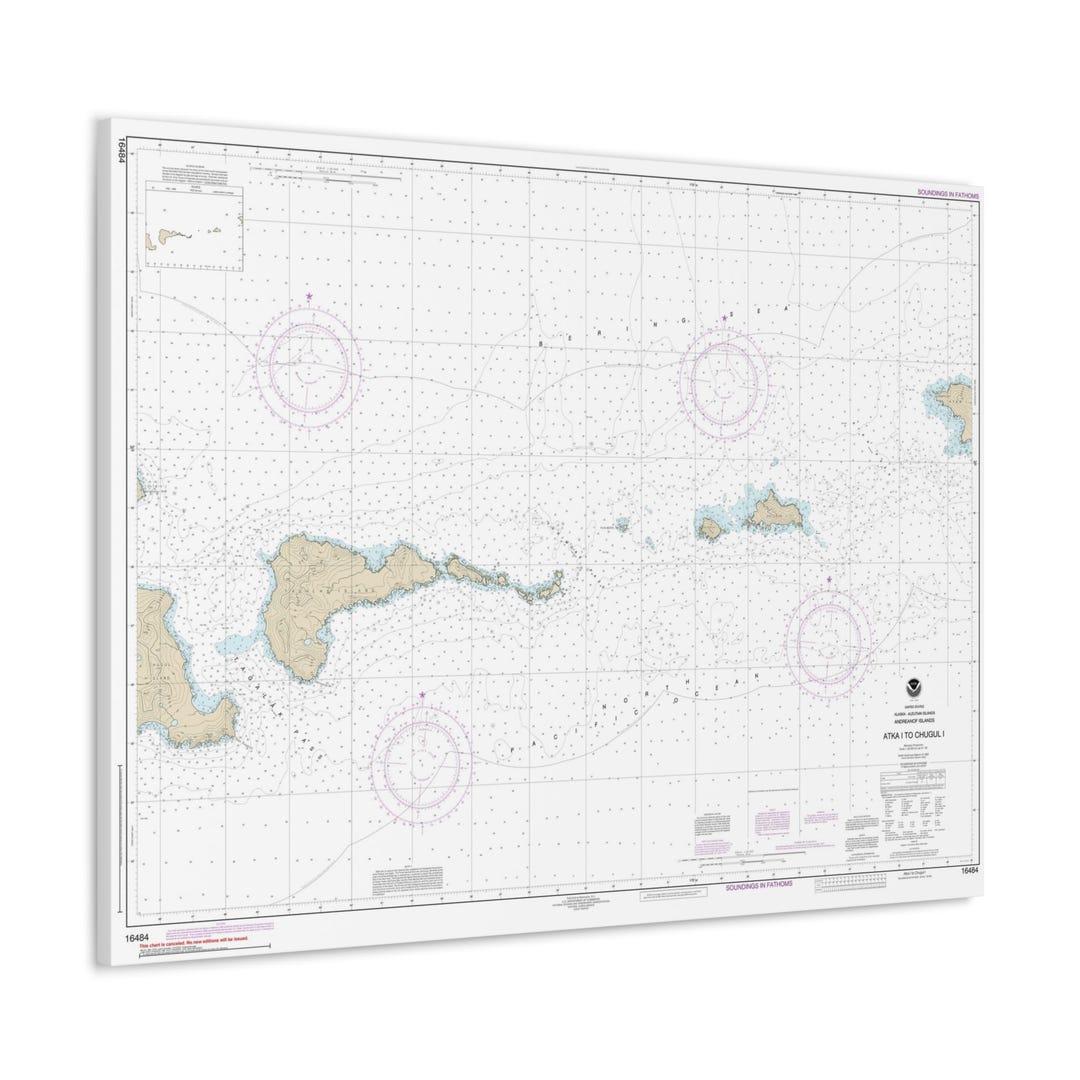 Atka Island to Chugul Island Alaska Nautical Map Sailing Chart ...