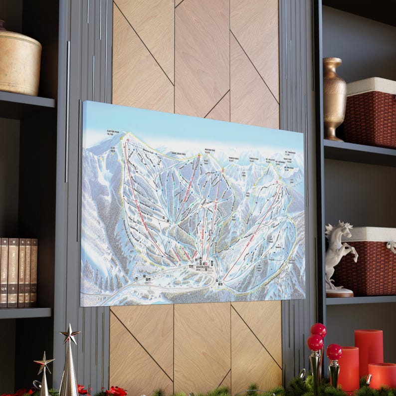 Brighton Ski Trail Map 3-D Canvas Poster Utah - Etsy Brighton Ski Trail Map 3-D Canvas Poster Utah - Etsy