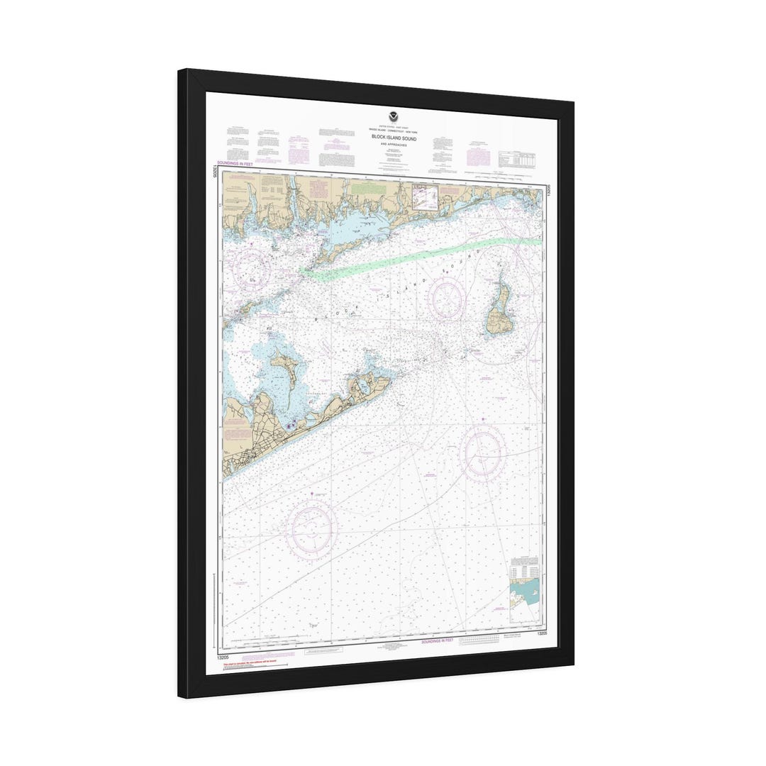 Block Island Sound Rhode Island Connecticut New York Nautical Chart ...