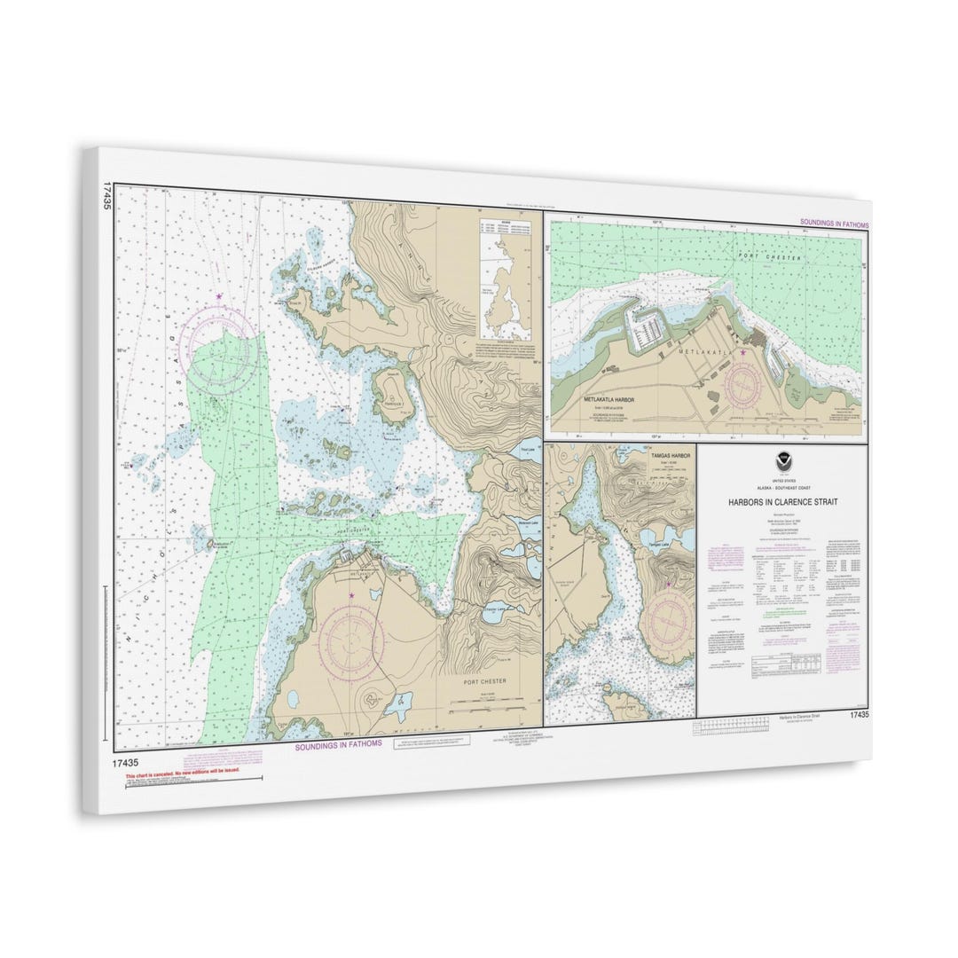 Metlakatla and Tamgas Harbor Clarence Strait Southeast Coast Alaska ...