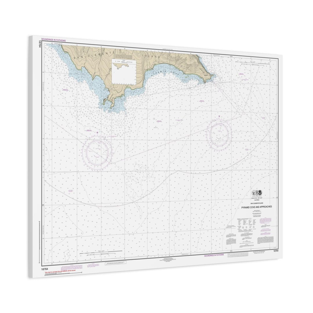 Pyramid Cove San Clemente Island California Nautical Chart Sailing Map ...