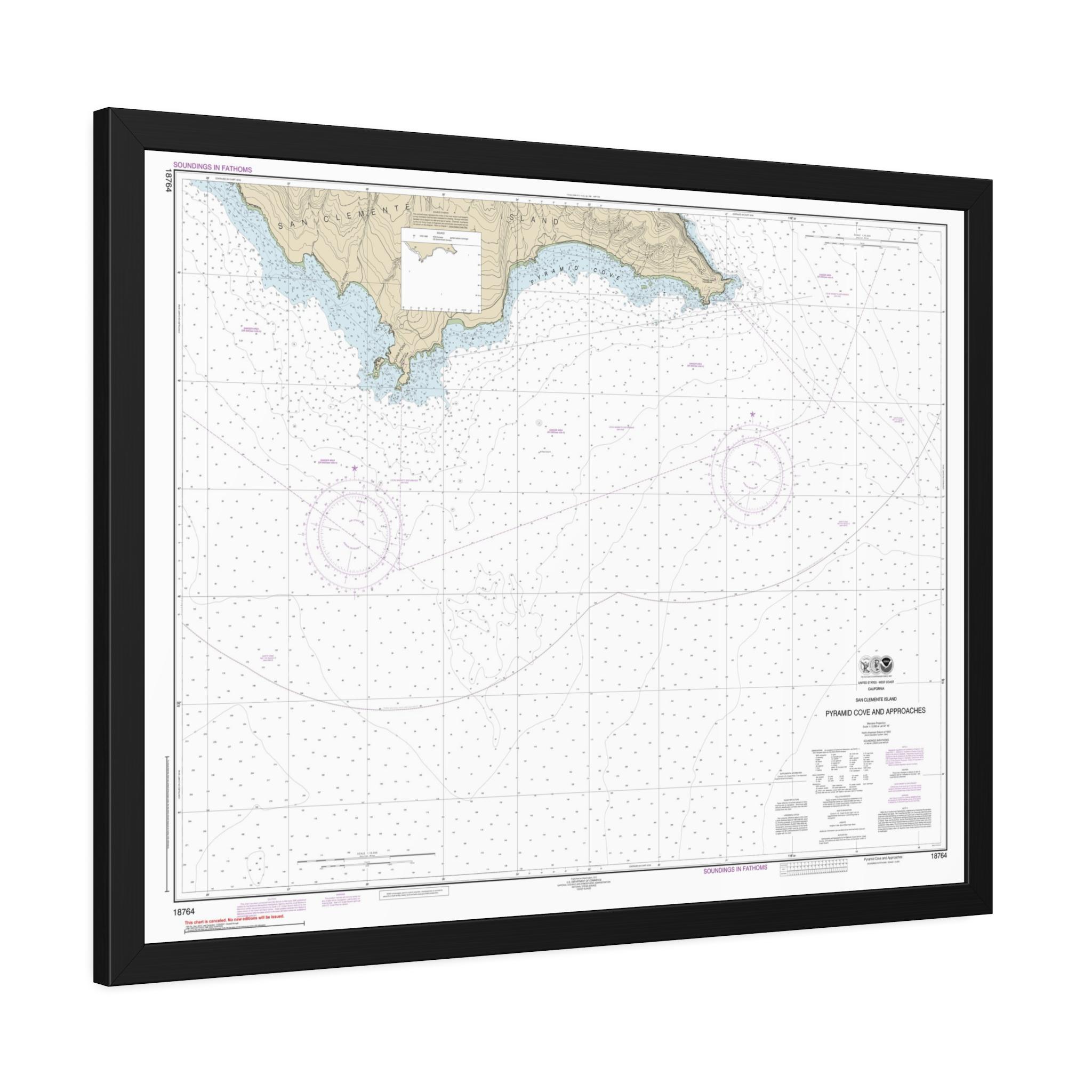 Pyramid Cove San Clemente Island California Nautical Chart Sailing Map ...