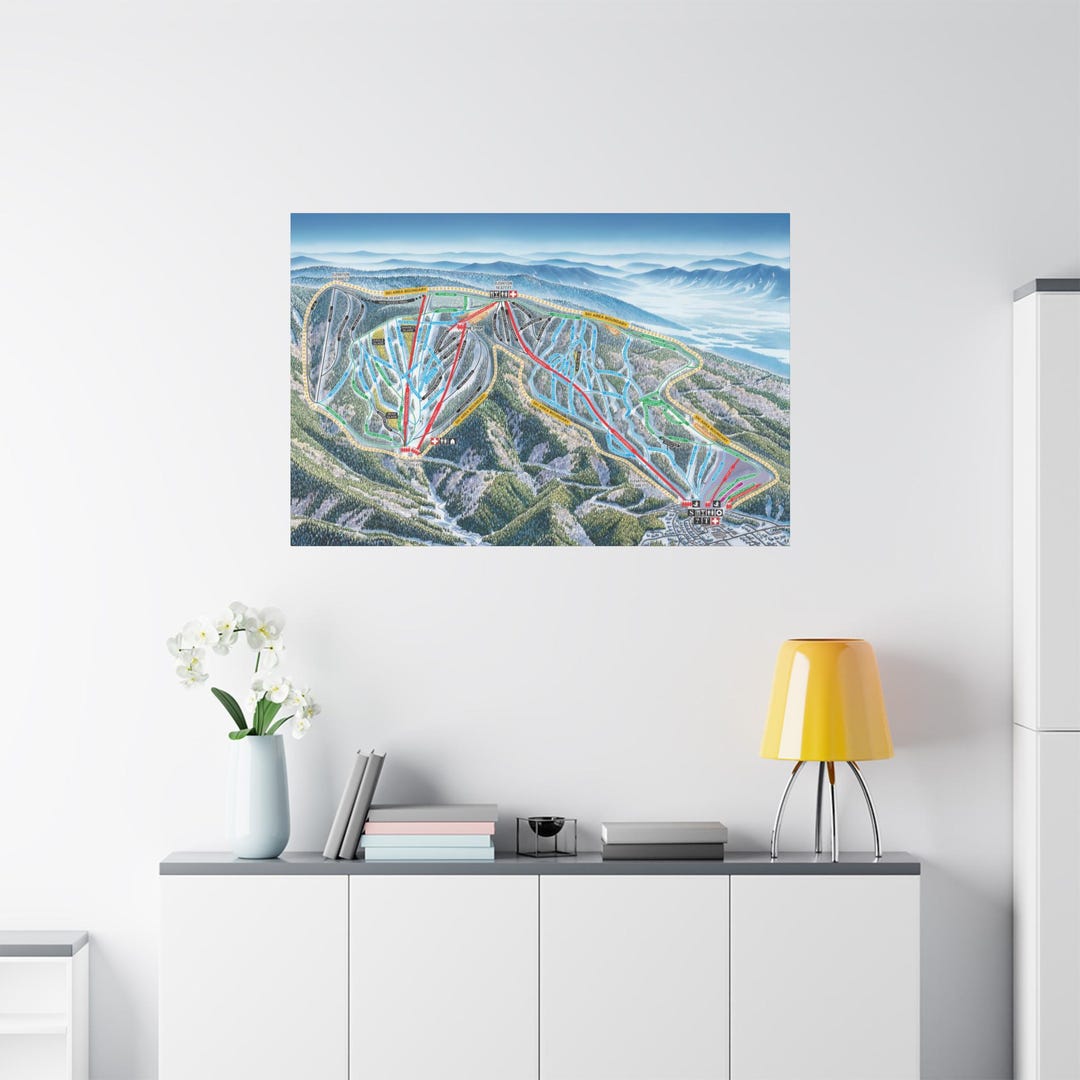 Angel Fire Trail Map 3-D Canvas Ski Resort Poster New Mexico - Etsy