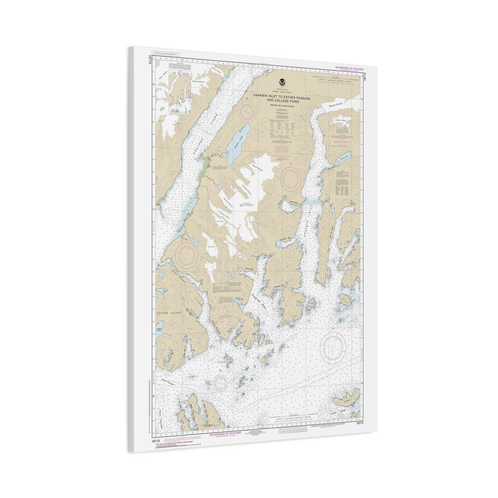 Unakwik Inlet Esther Island Passage College Fjord Coghill Lake Prince ...