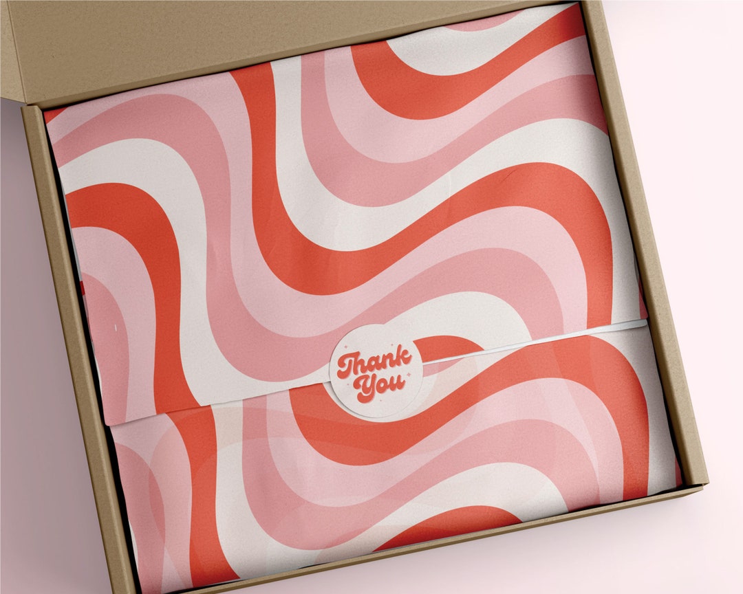 Retro Tissue Paper Design Wrapping Paper Branded Stationery Tissue ...