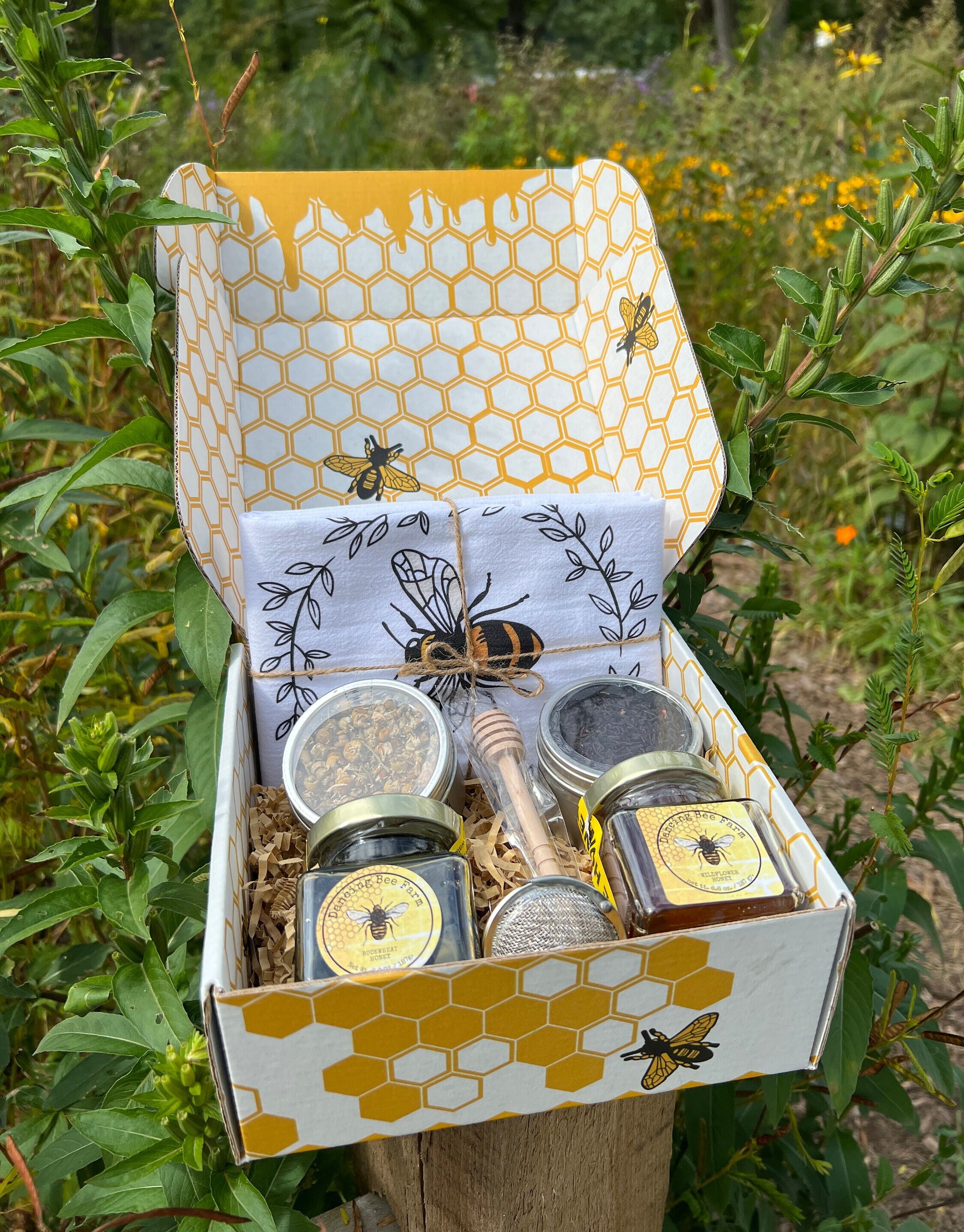 Honey Gift Box Honey Gift Set, Organic Natural USA Honey, Gift Box With ...