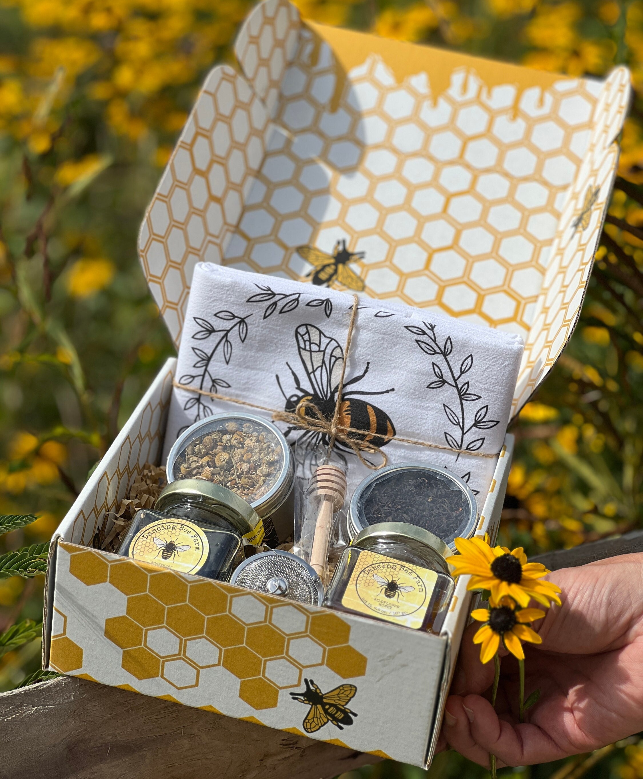 Honey Gift Box Honey Gift Set, Organic Natural USA Honey, Gift Box With ...
