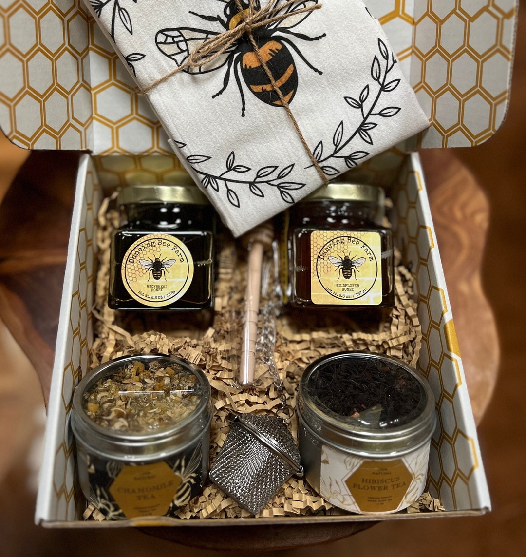 Honey Gift Box Honey Gift Set, Organic Natural USA Honey, Gift Box With ...