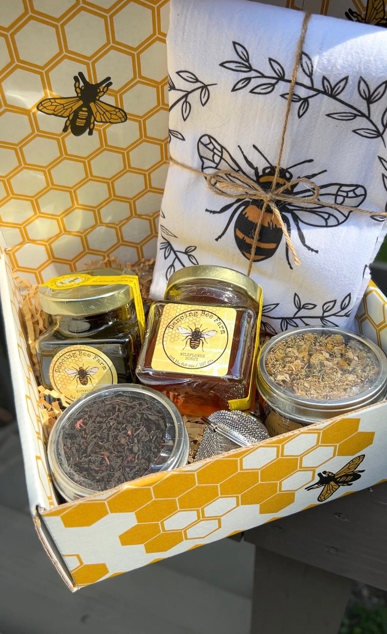 Honey Gift Box Honey Gift Set, Organic Natural USA Honey, Gift Box With ...
