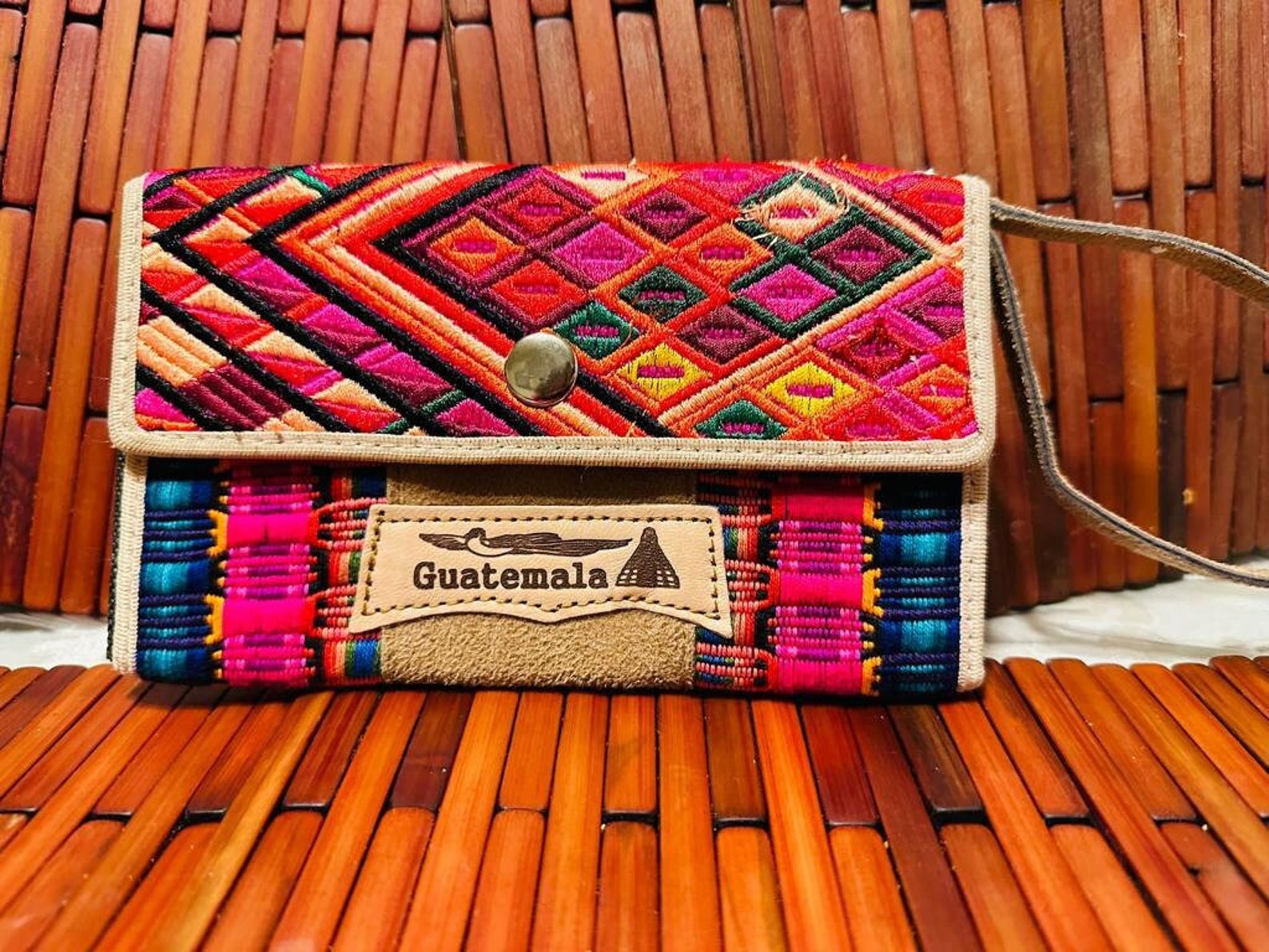 Slim Wallet, Huipil Wallet, Travel Wallet, Everyday Wallet, Guatemalan ...