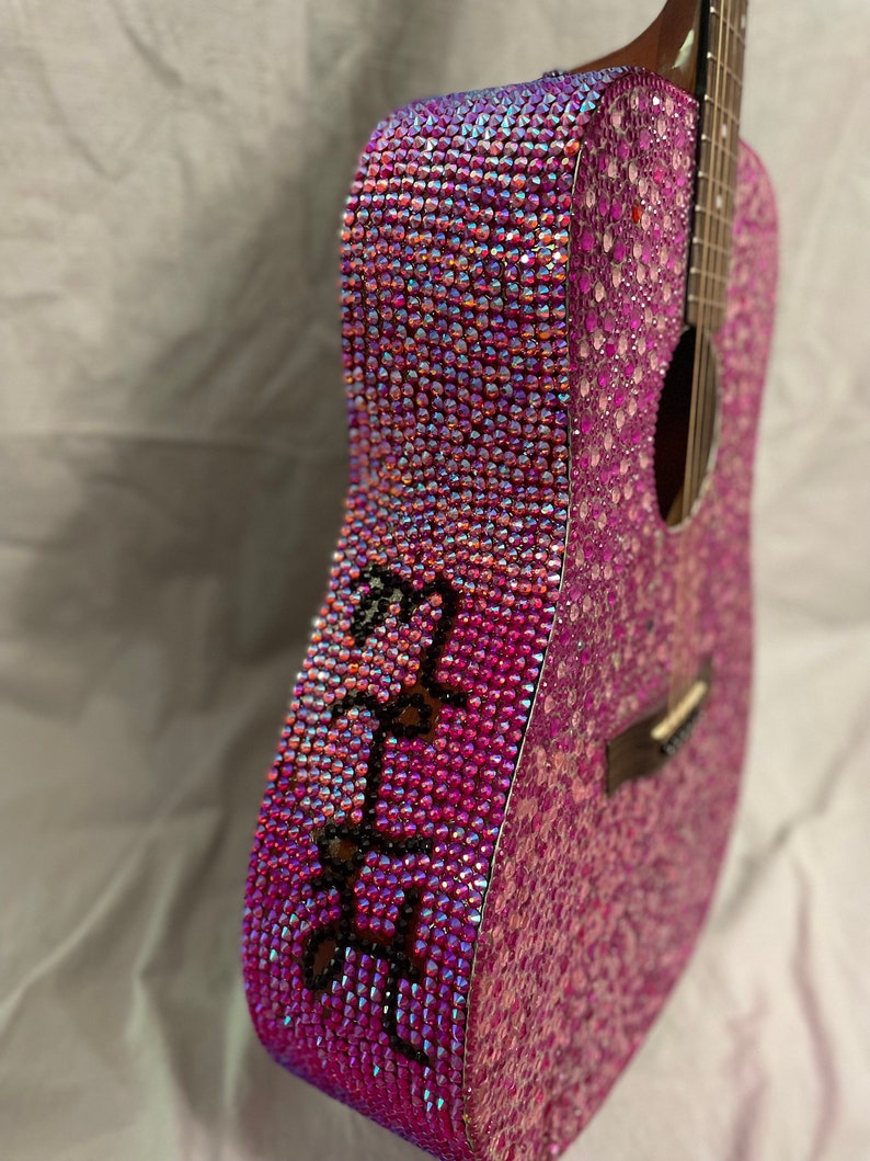 Custom Rhinestone Guitar Made to Order - Etsy