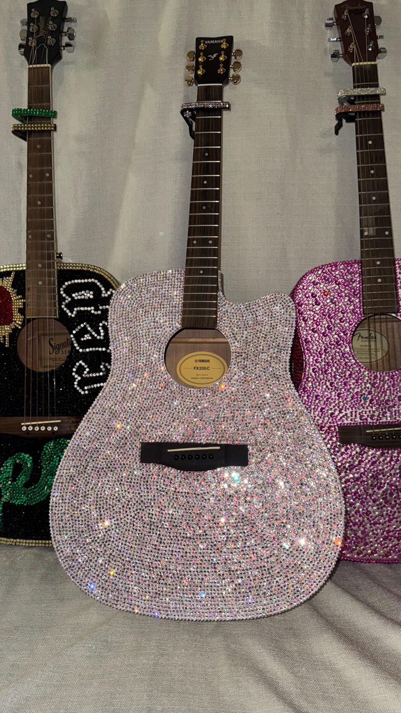 Bedazzled Taylor Swift KIDS Guitar Custom Rhinestone Guitar - Made to ...