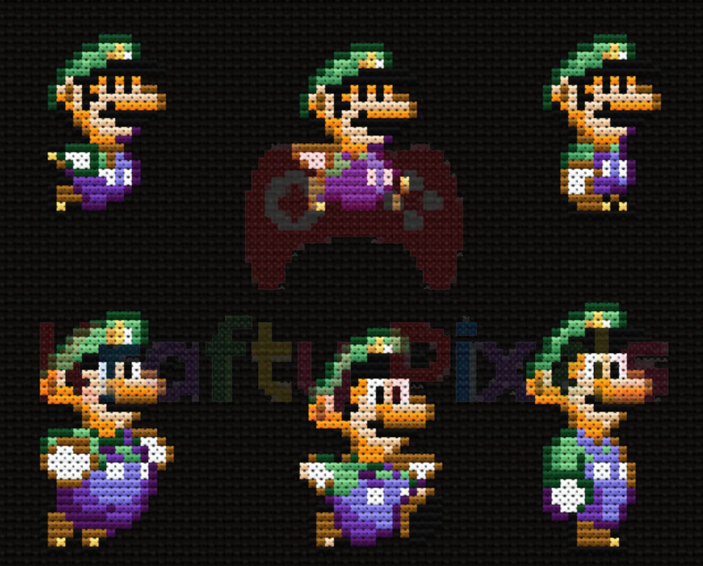 Super Mario World Luigi Sprites SMW Luigi+SMW Toadette [Boll Deluxe]
