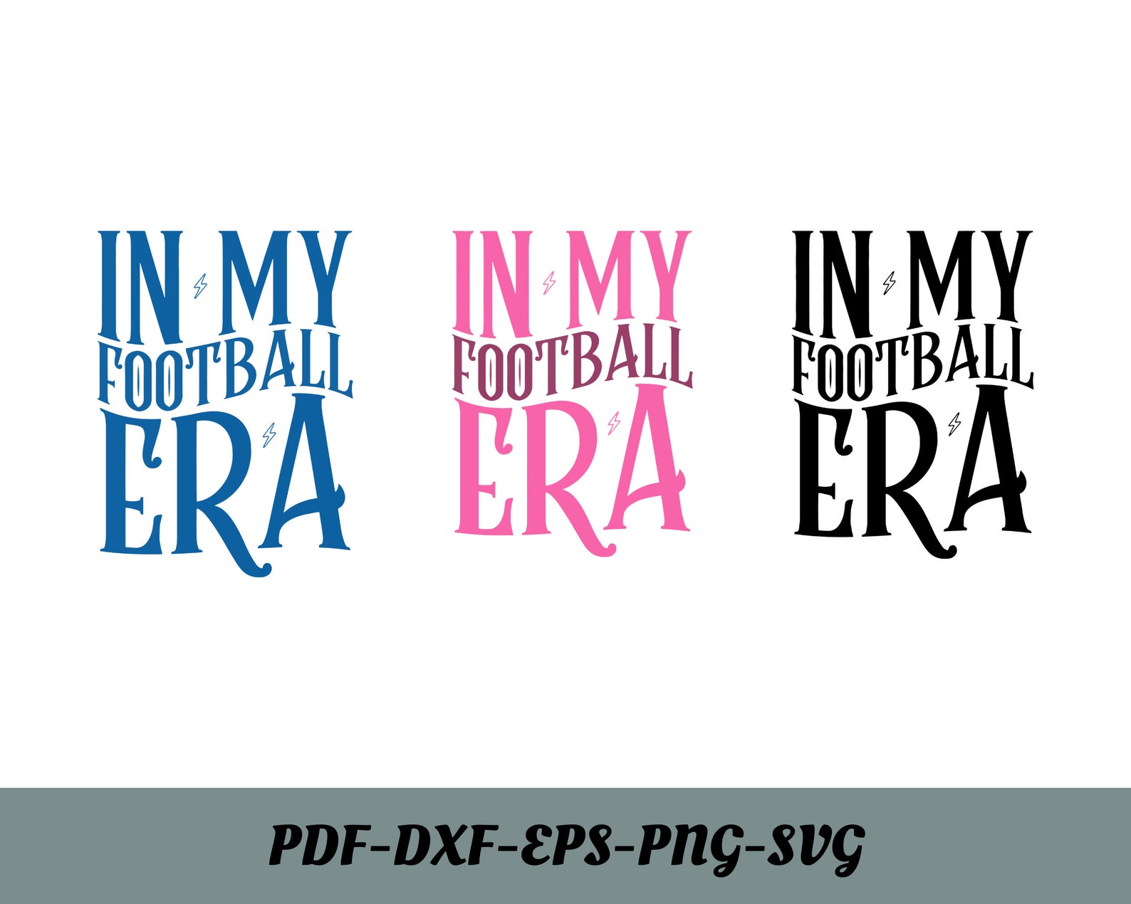 In My Football Era SVG, PNG, PDF, Football Shirt Png, Football Mom Svg ...