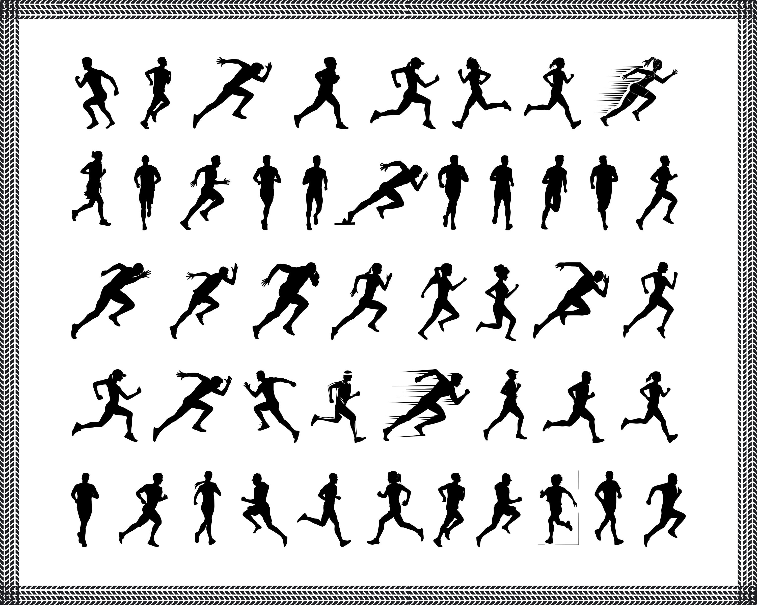 100 Runner SVG Bundle Running People Svg Runner Svg Running - Etsy