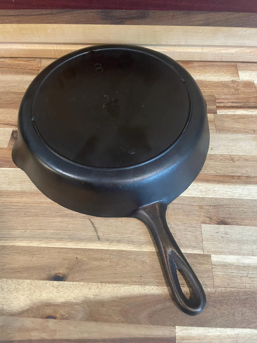 Lodge Three Notch #8 Cast Iron Skillet - Etsy