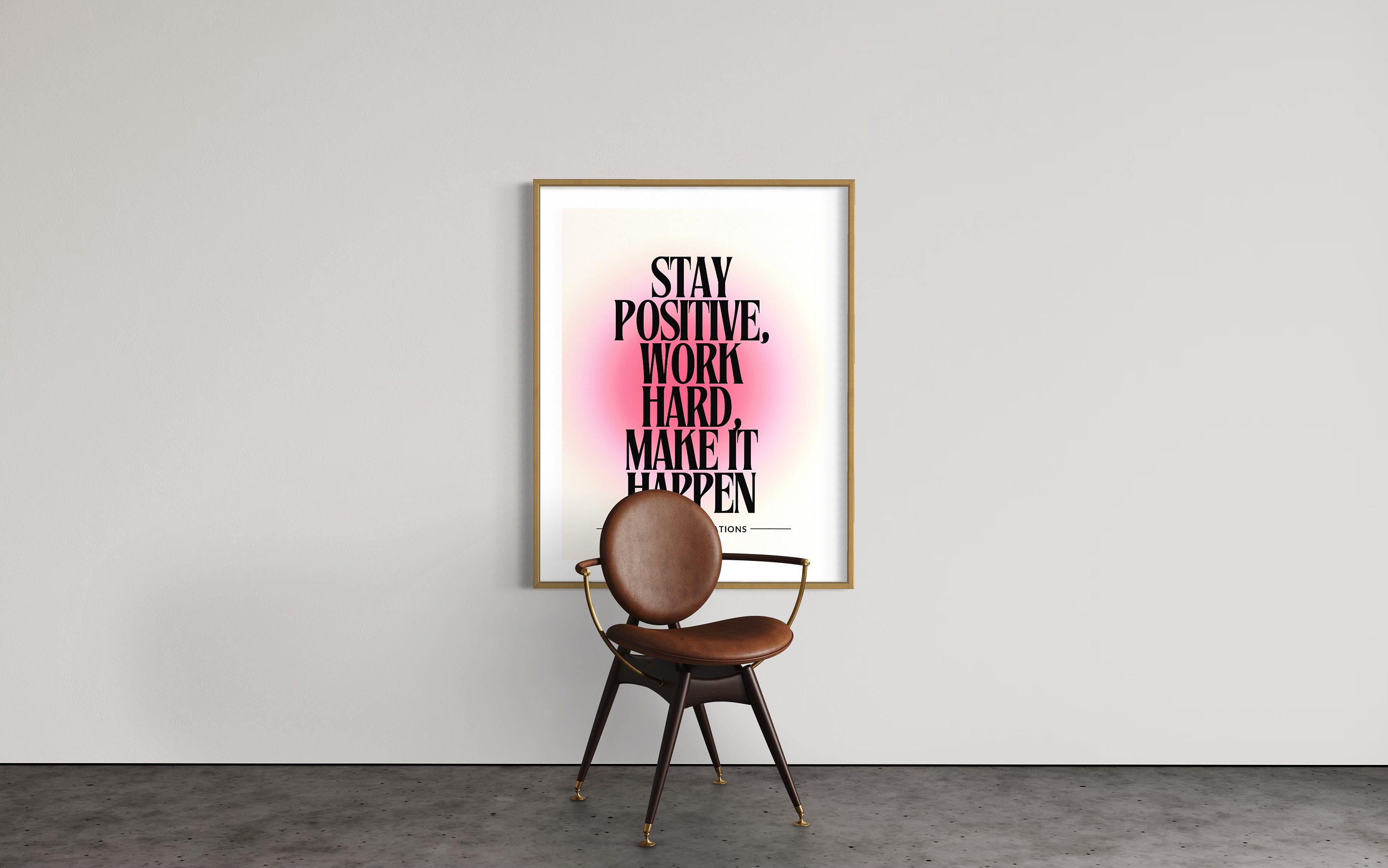 Stay Positive, Work Hard, Make It Happen Poster - Etsy