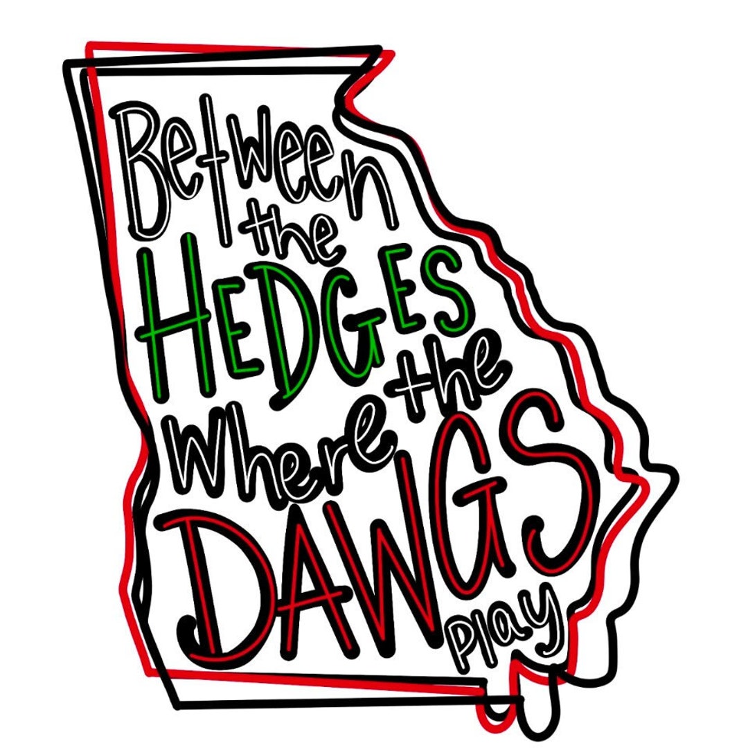 Between the Hedges, UGA Bulldogs, Georgia, Sublimation PNG - Etsy