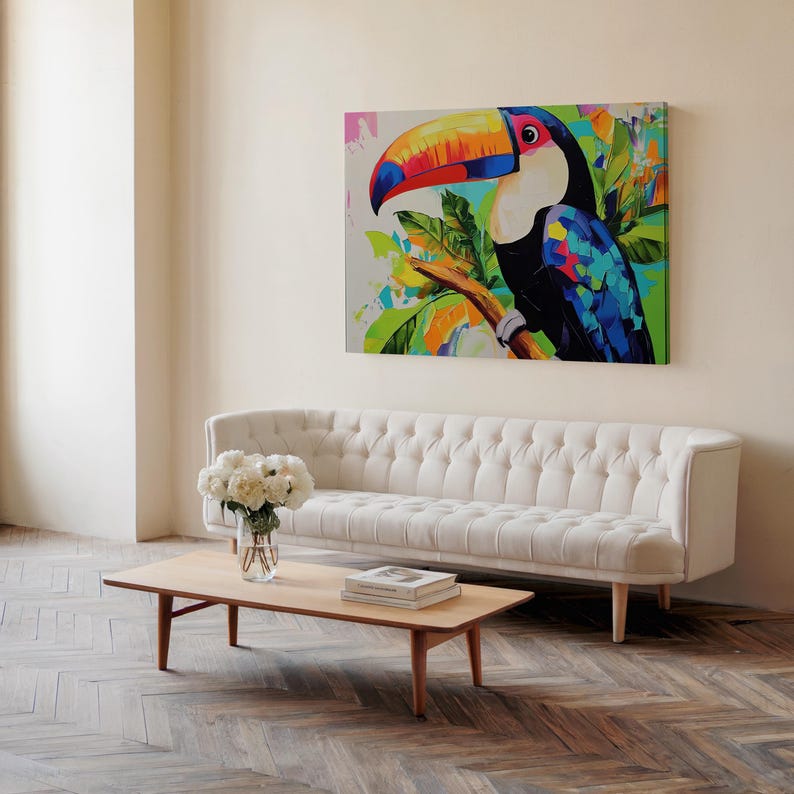 Ready to Hang TOUCAN CANVAS - Tropical Bird Costa Rica Pura Vida ...