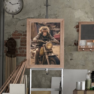 Monkey DIGITAL PRINT Animal Printable Poster Wall Art Decor Artwork ...