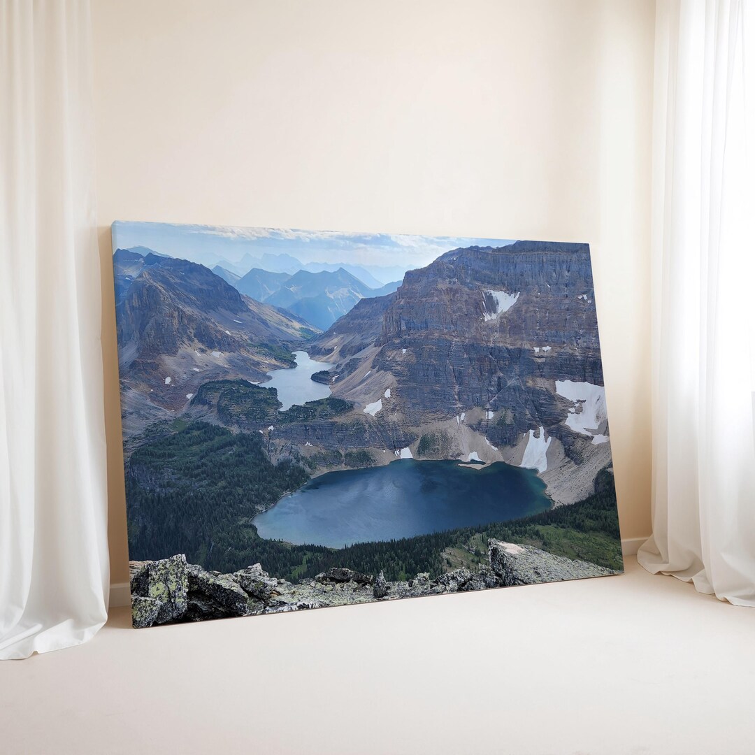 Ready to Hang Mountain Backcountry CANVAS - Large Horizontal Hiker Gift ...