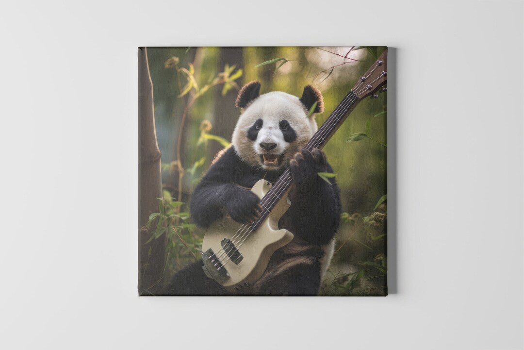 Ready to Hang PANDA CANVAS - Bear Framed POSTER Wall Art Perfect Panda ...