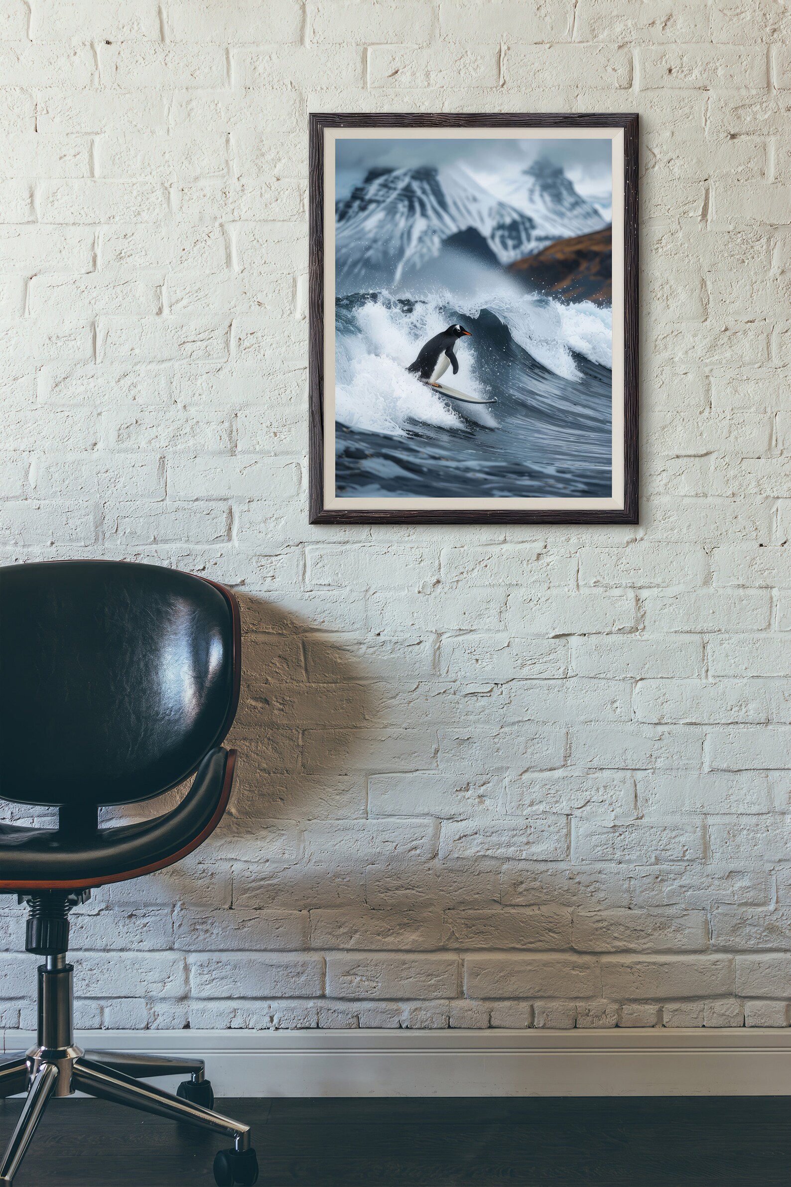 PENGUIN DIGITAL PRINT Animal Printable Poster Wall Art Decor Artwork ...