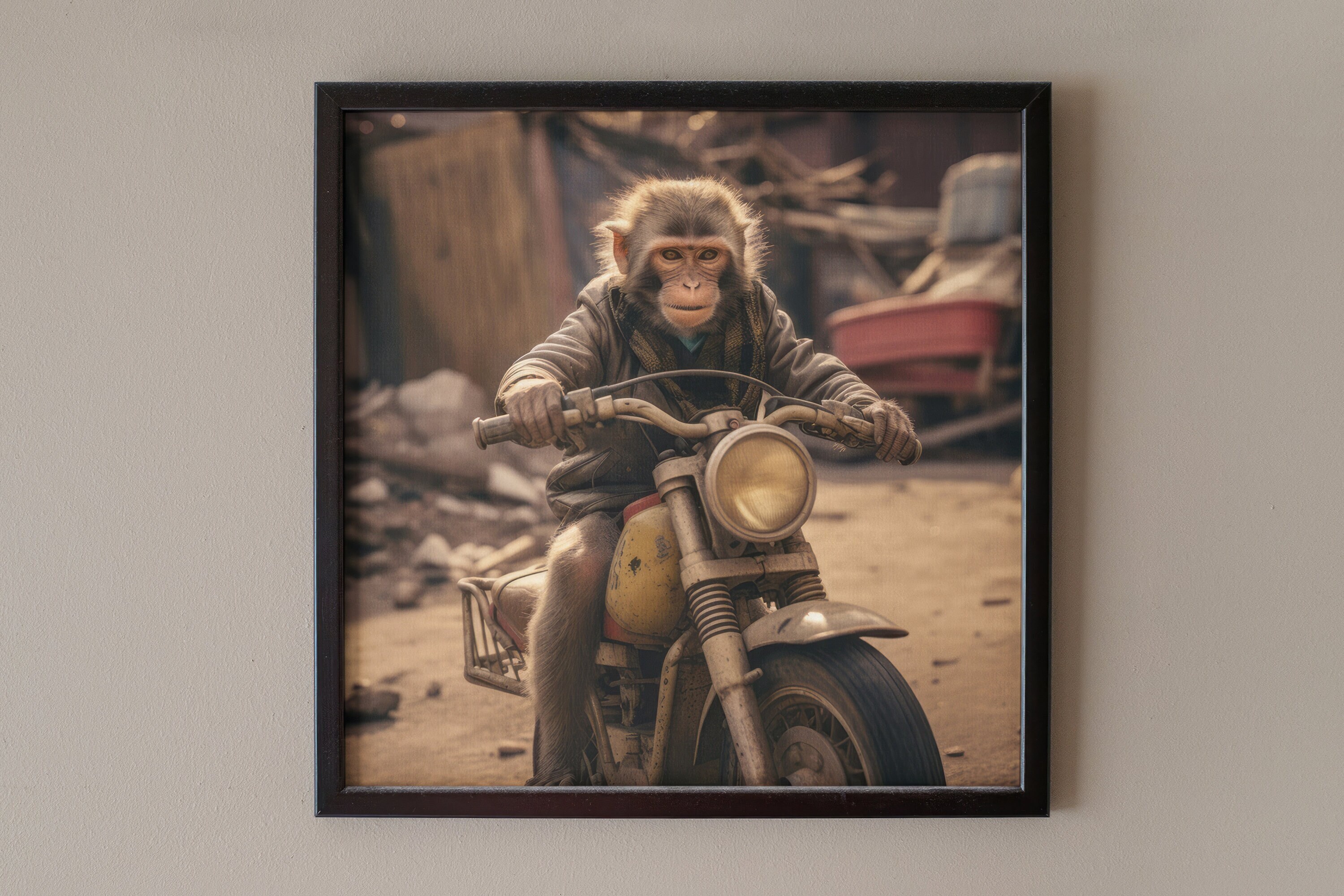 Monkey DIGITAL PRINT Animal Printable Poster Wall Art Decor Artwork ...