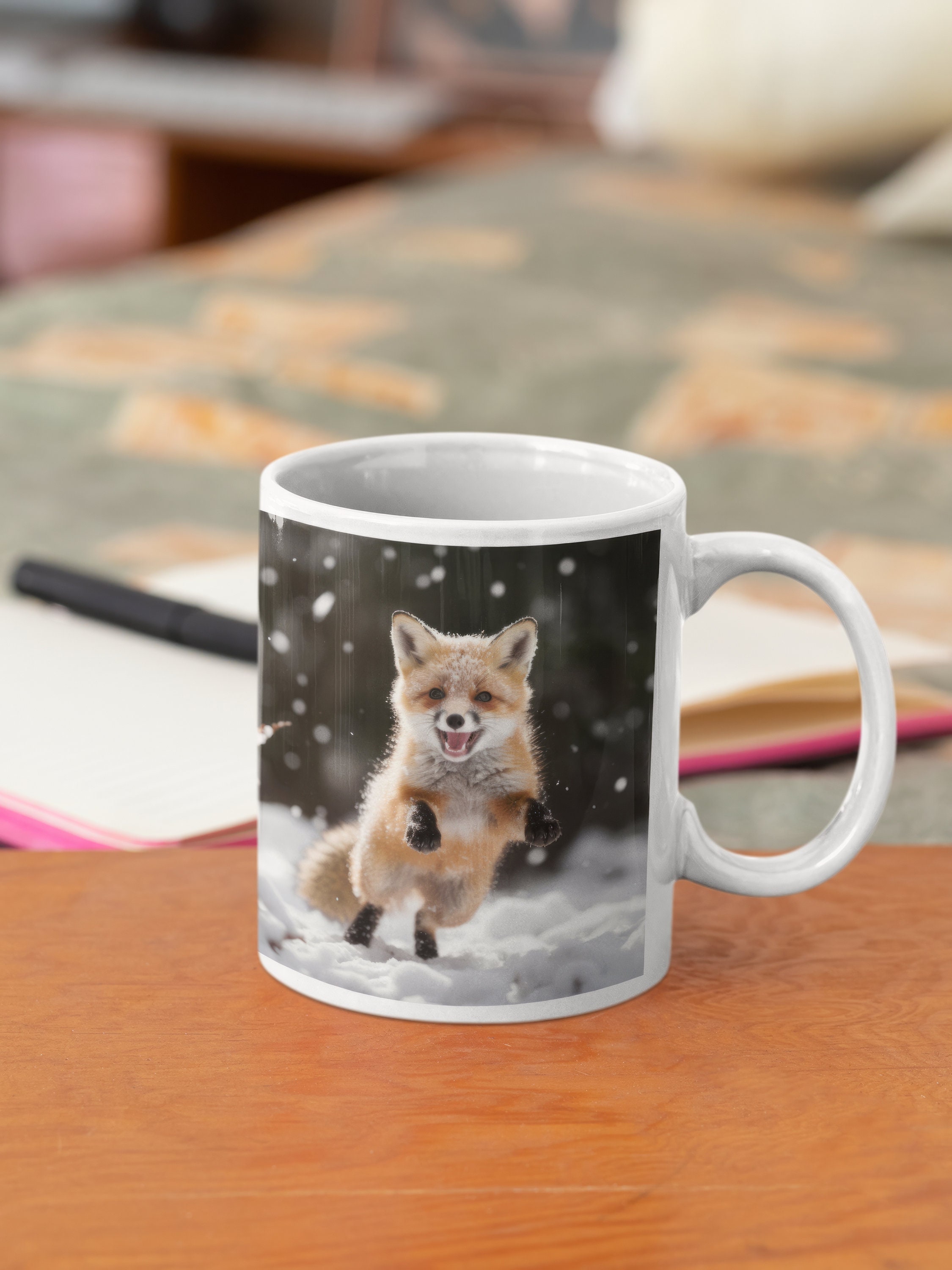 Cute Fox Digital Print Animal Printable Forest Wall Art Decor Artwork ...
