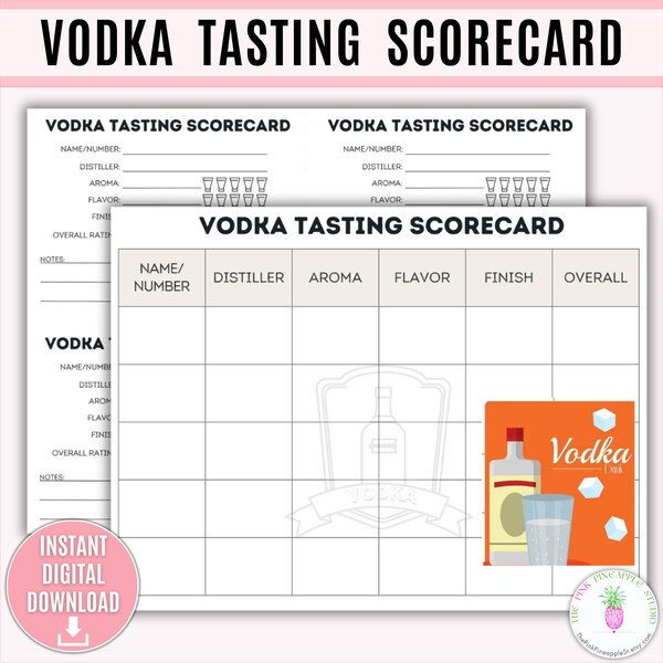 Vodka Tasting - Etsy