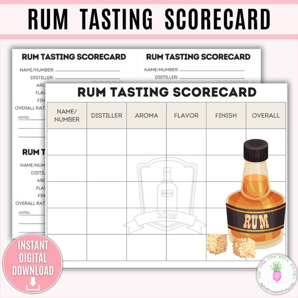 Rum Tasting Party - Etsy