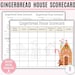 Gingerbread House Scorecard Printable, Gingerbread House Contest ...