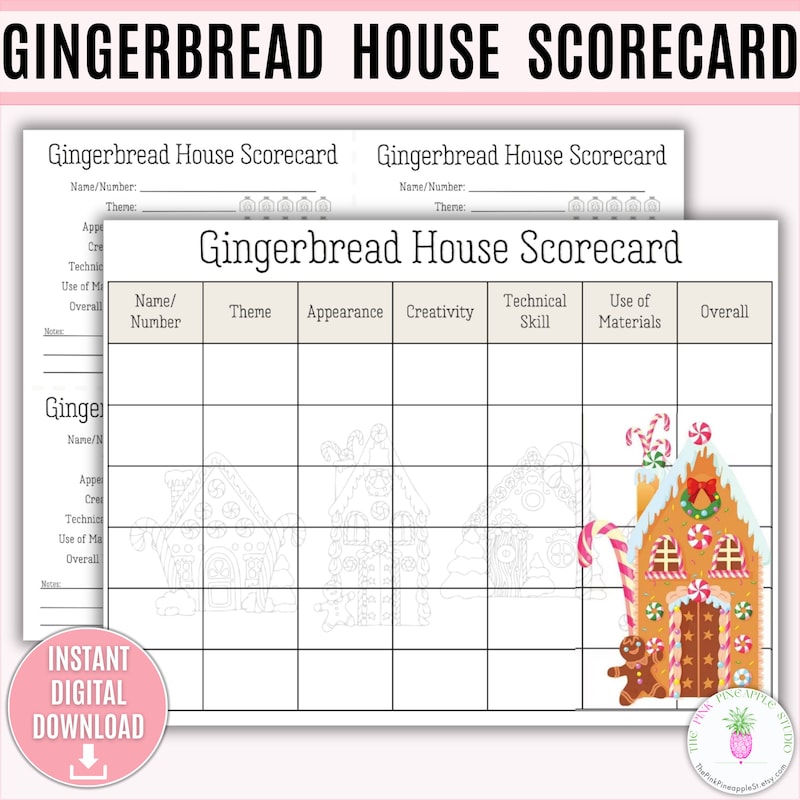 Ginger Bread House Game - Etsy