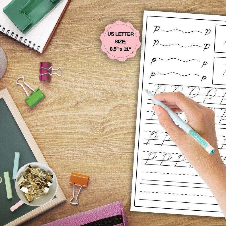 Cursive Handwriting Alphabet Practice Sheets, Printable Handwriting ...