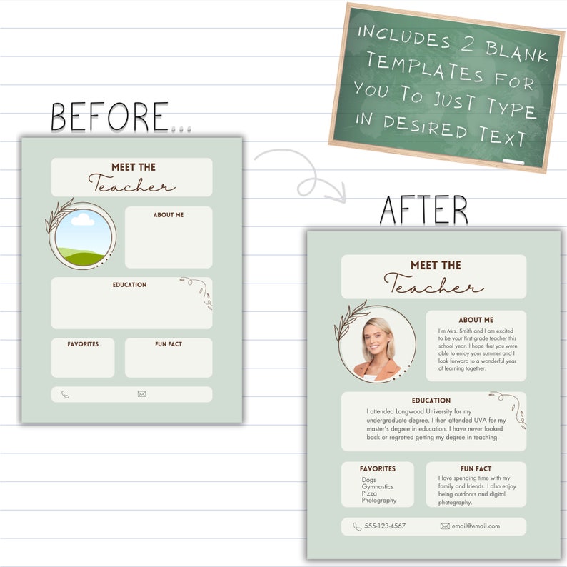 Meet The Teacher Editable Template Printable Classroom - Etsy México