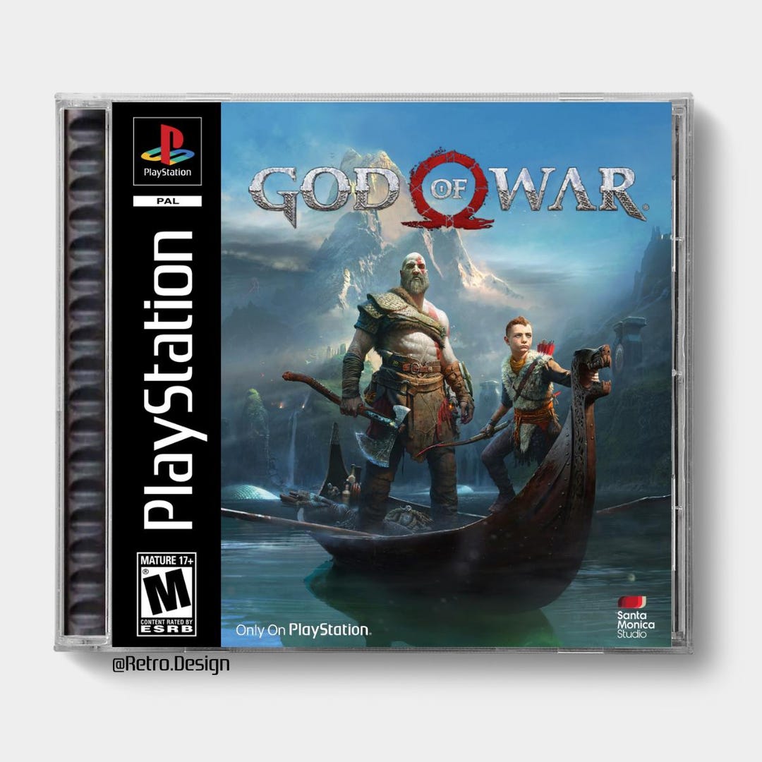 God of War (PS4) | Ps1-inspired Replacement CD Jewel Case | No Disc - Etsy