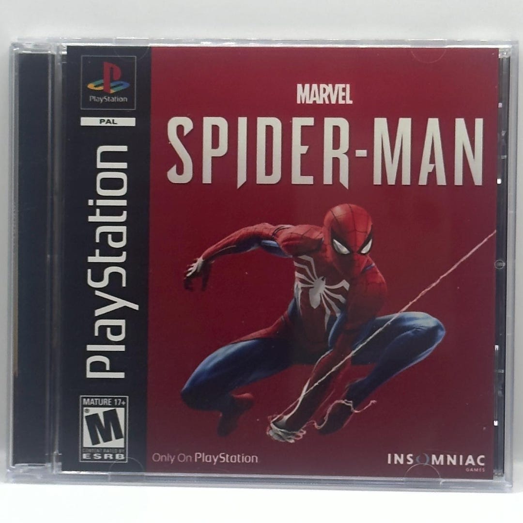 Marvel Spider-man | Ps1-inspired Replacement CD Jewel Case | No Disc - Etsy