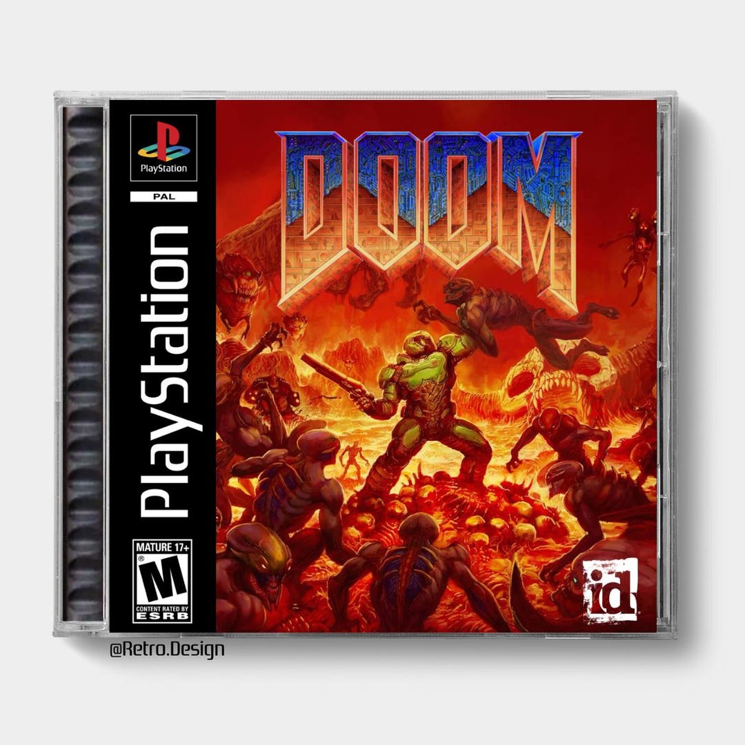 Doom 2016 (PS4) | Ps1-inspired Replacement CD Jewel Case | No Disc - Etsy