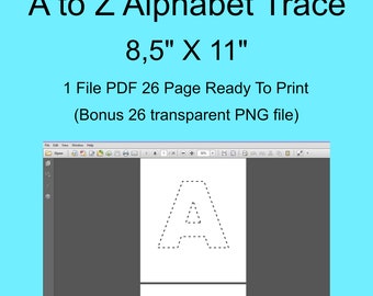 ABC Tracing, Alphabet, A-Z, Learn to Write, Handwriting, Finger, Kids ...