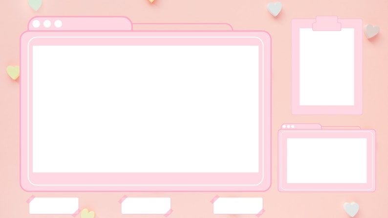 Pastel Office Overlay Pack | Stream Overlay | Twitch Overlay | Pastel ...