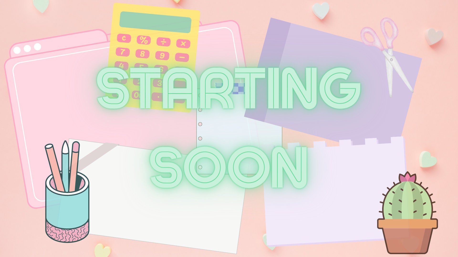 Pastel Office Overlay Pack | Stream Overlay | Twitch Overlay | Pastel ...