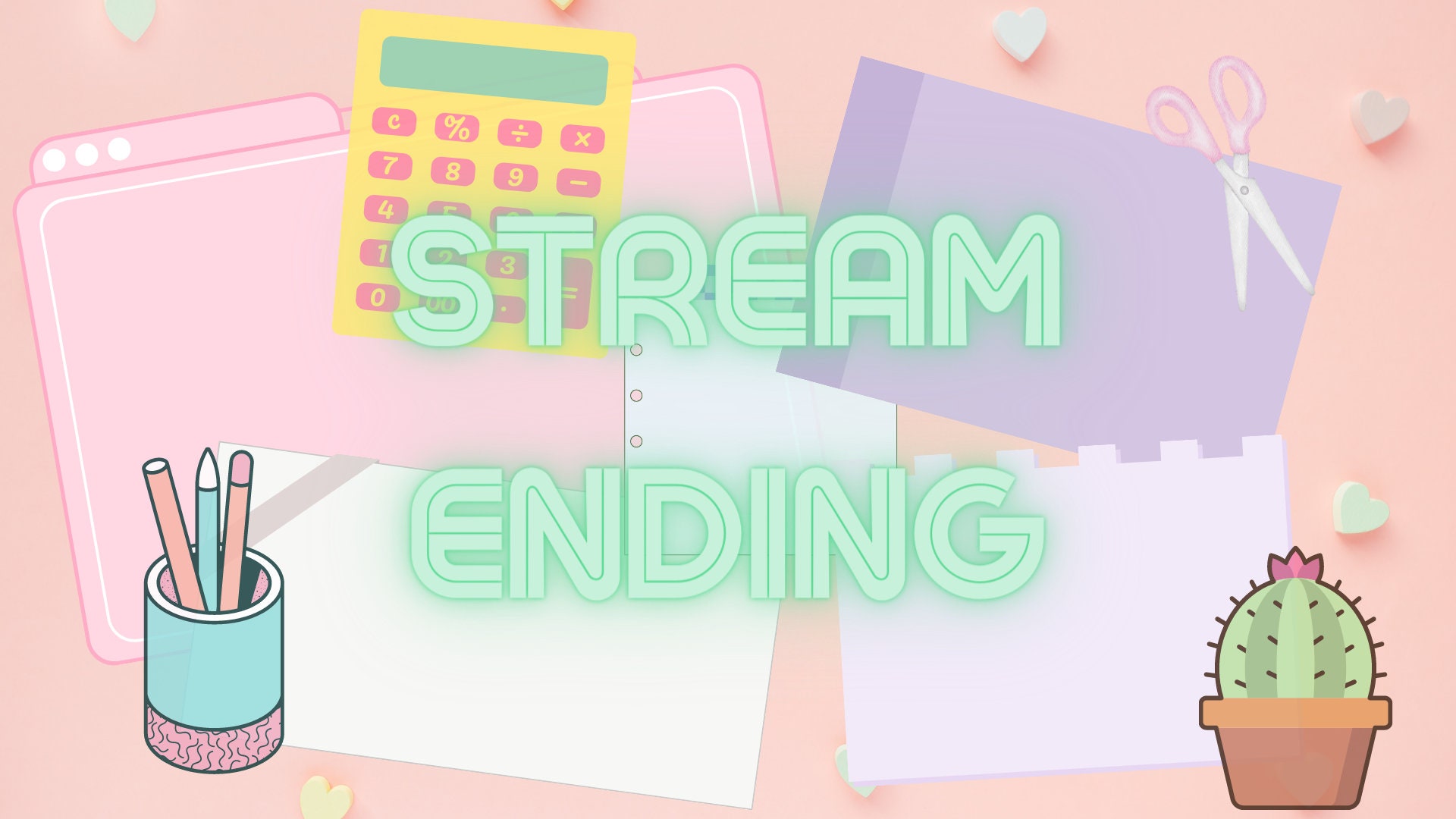 Pastel Office Overlay Pack Stream Overlay Twitch Overlay Pastel Overlay ...