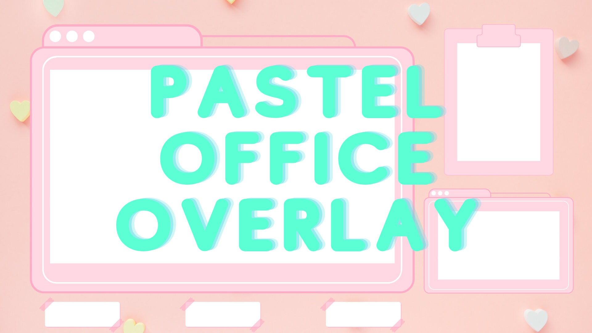 Pastel Office Overlay Pack | Stream Overlay | Twitch Overlay | Pastel ...