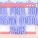 Pastel Sunset Stream Overlay Pack | Pixel Sunset Overlay | Live ...